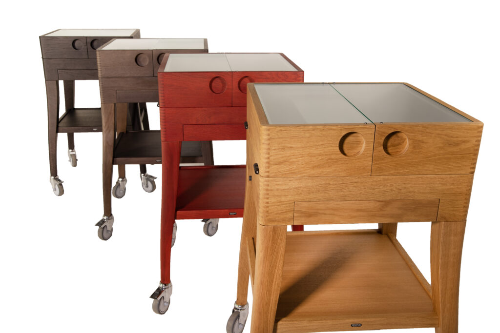 KEZA cheese trolley designed by Patrick Sarran - QUISO